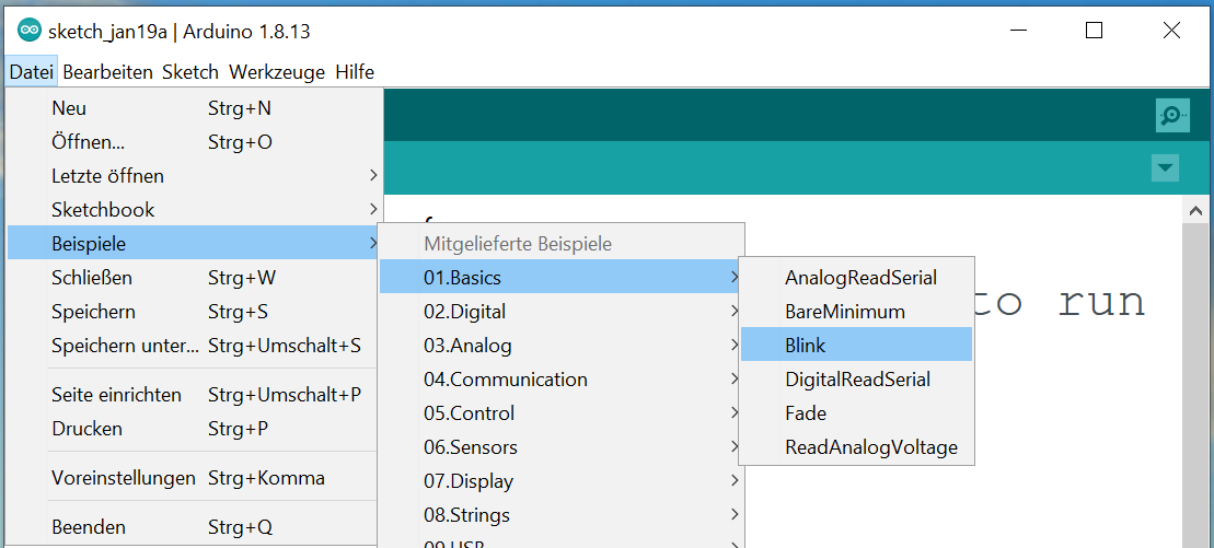 Das erste Arduino-Programm – hummes.info